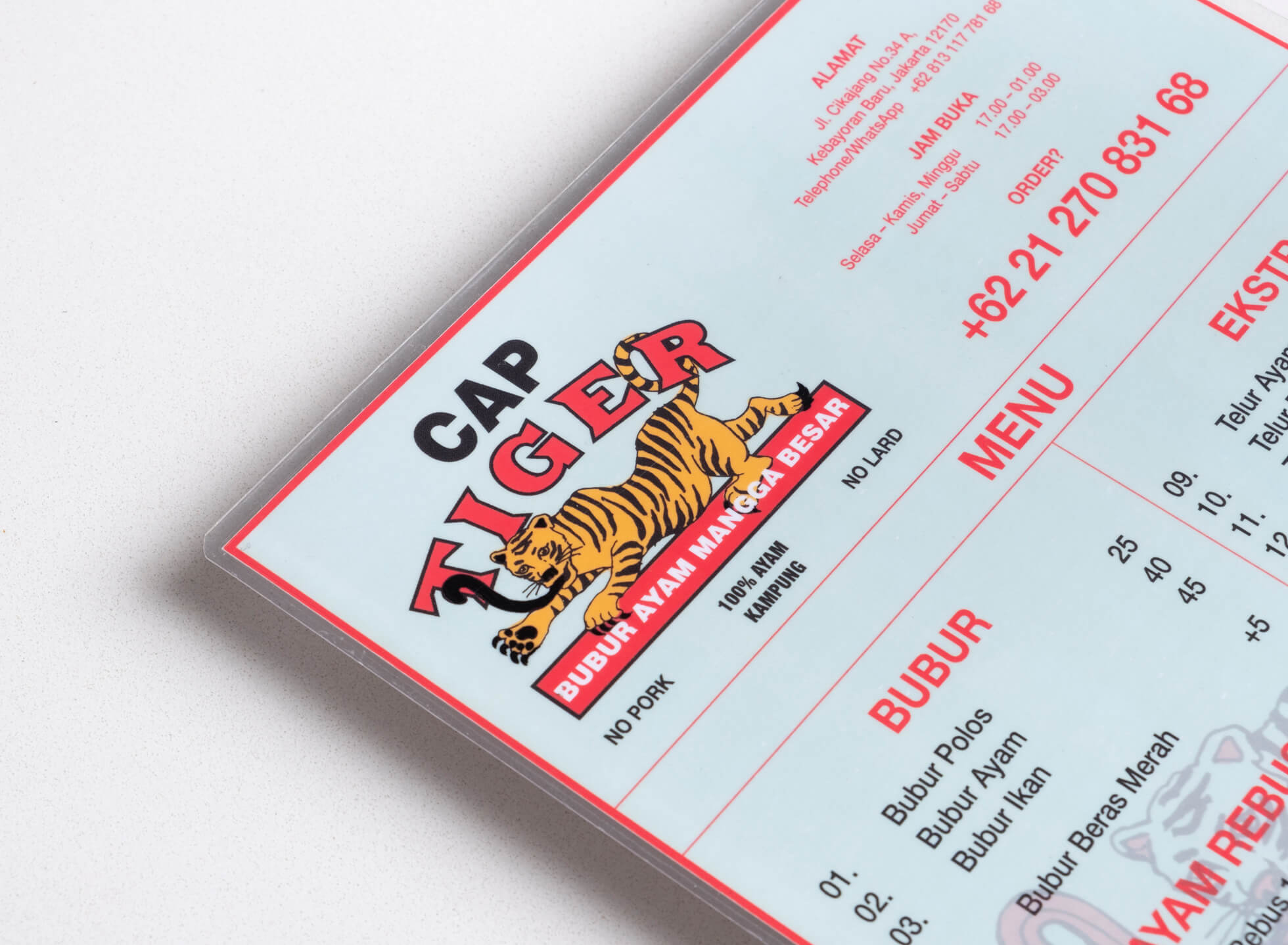 A Matter of Design: Bubur Cap Tiger - Manual Jakarta