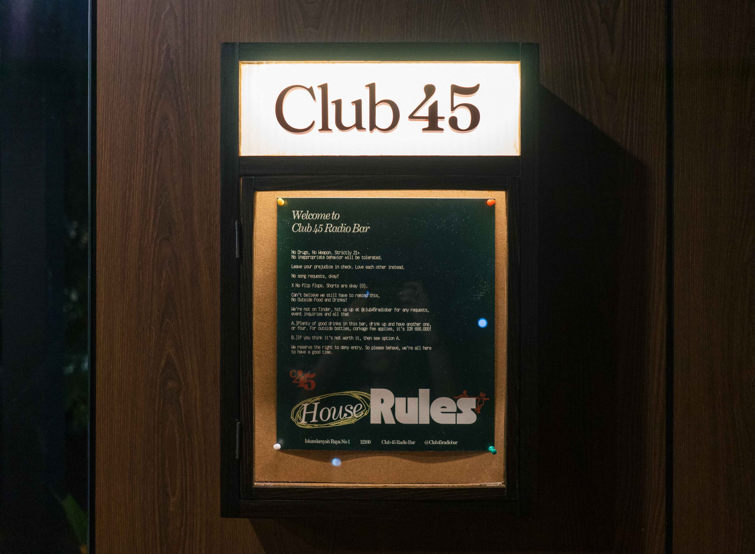 Live From Club 45 Radio Bar - Manual Jakarta